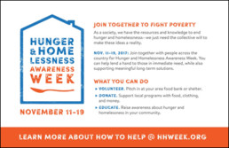 Resources – Hunger & Homelessness Awareness Week
